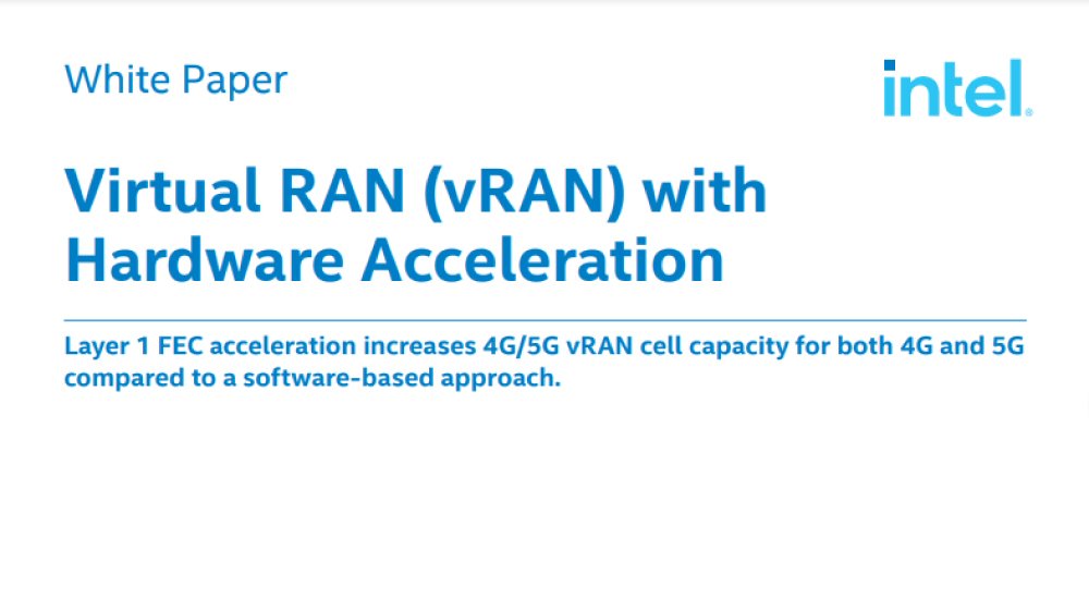 Accelerating the Virtual Radio Access Network (vRAN)